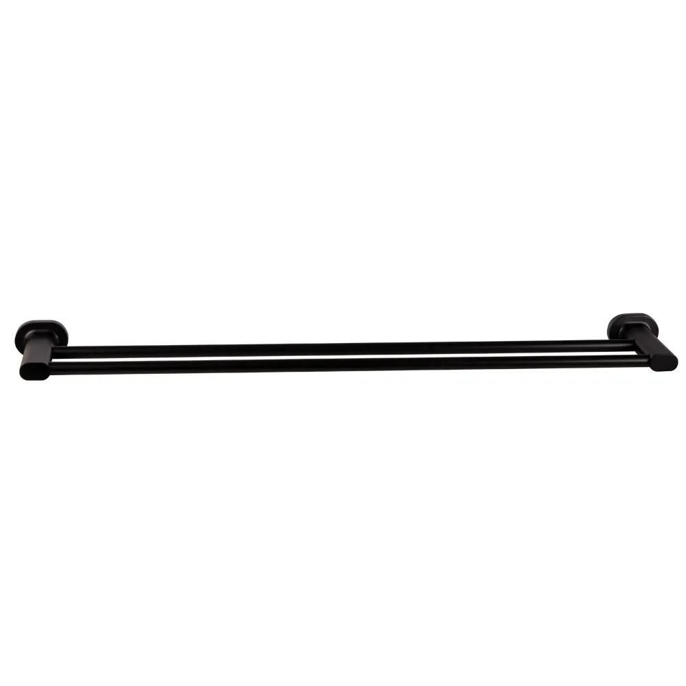 Black Double Towel Bar DIY Superstore