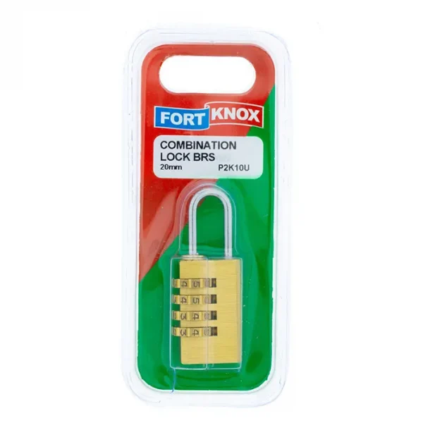 Fort Knox Combination Padlock Brass Q1 - DIY Superstore