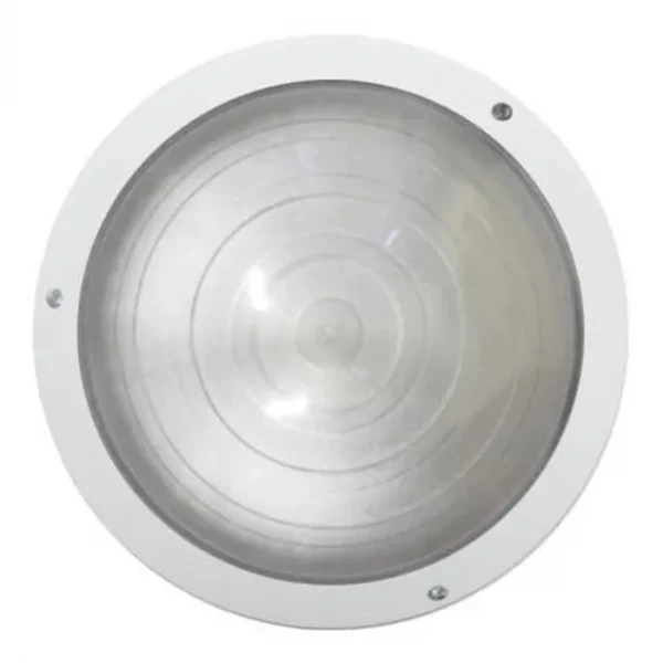 Round Bulkhead 2D White Trim Clear Lens - DIY Superstore