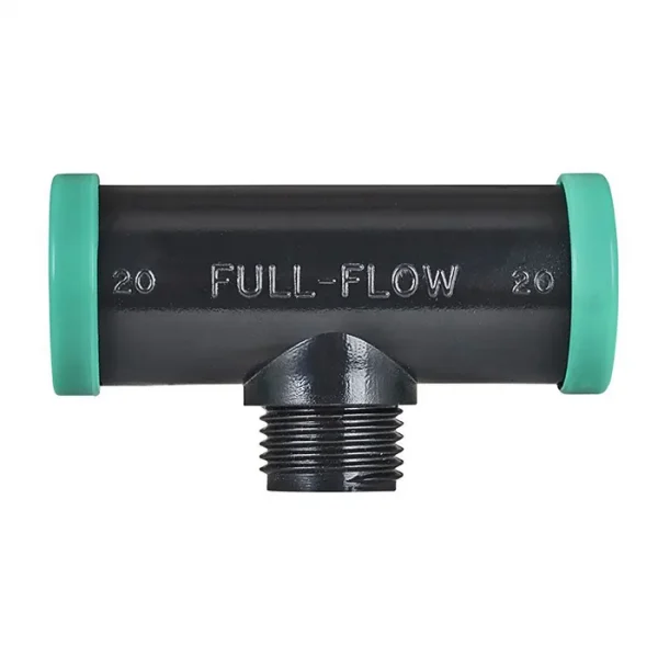 Fluidra Full Flow Irrigation Male Combination Tee 20mm x 1/2" - DIY ...