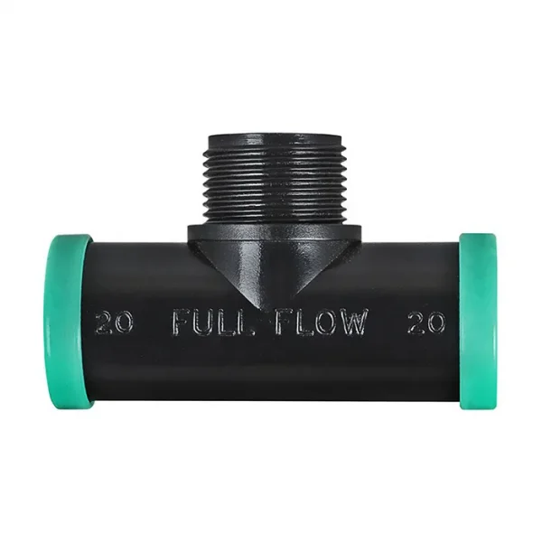 Fluidra Full Flow Irrigation Male Combination Tee 20mm x 3/4" - DIY ...